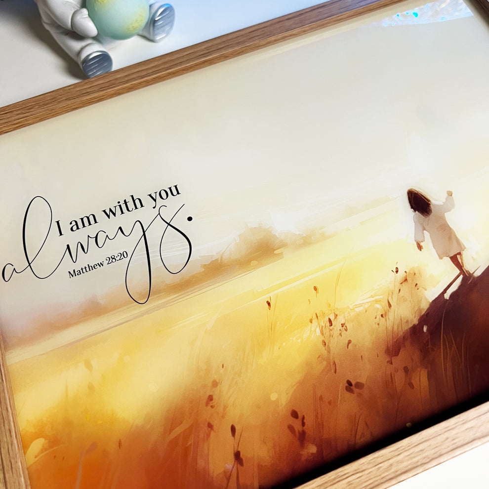 I Am With You Always – Matthew 28:20 Bible Verse LED Light Painting ...