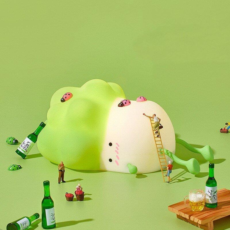USB Cute Vegetable Cabbage Night Light Rechargeable Silicone LED Lamp ...