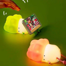 USB Cute Vegetable Cabbage Night Light Rechargeable Silicone LED Lamp